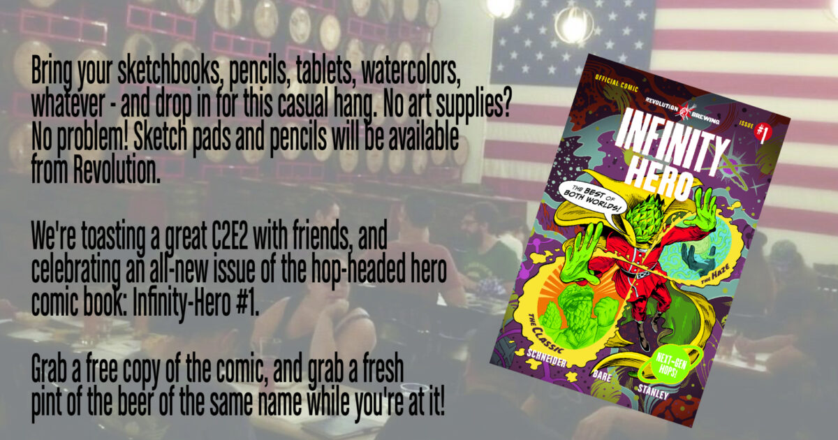 Drink and Draw with Salsa Sharks Comics | Revolution Brewing