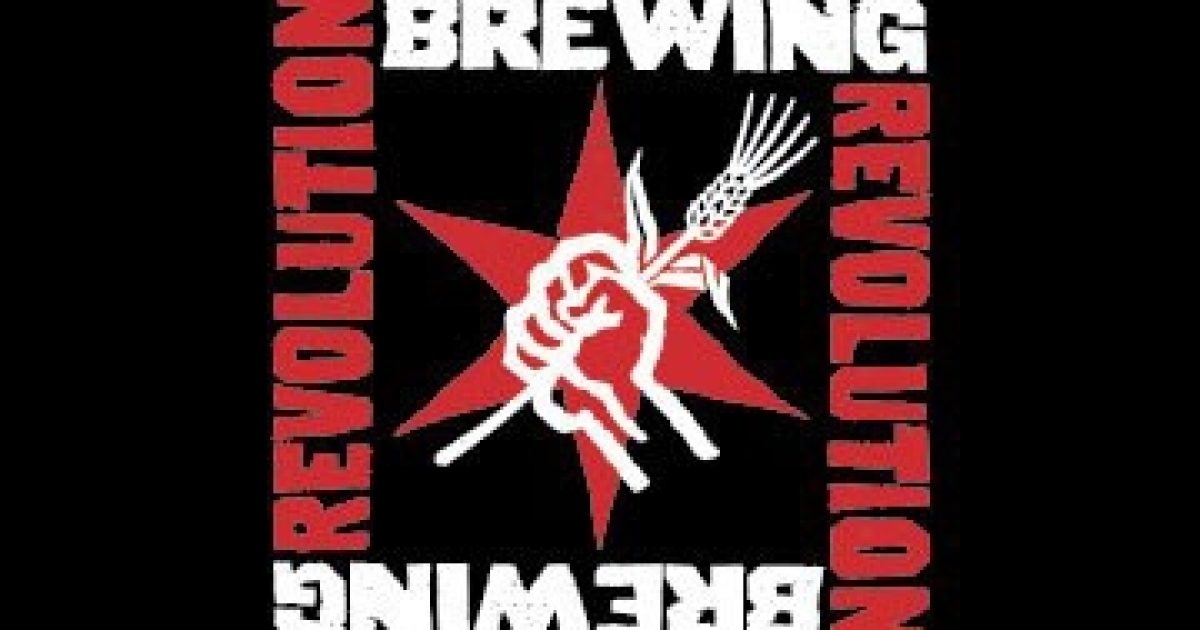 Rev Brew Square Logo - Black Background | Revolution Brewing